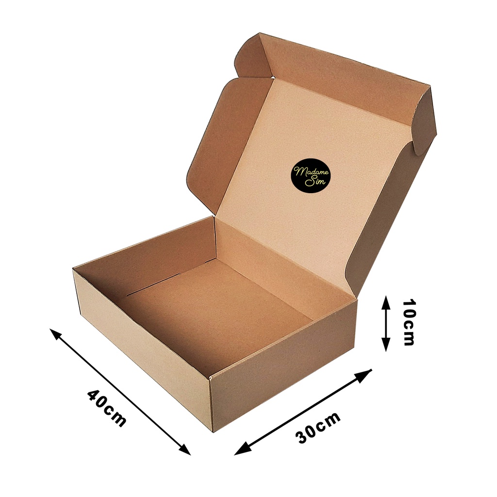Jual BOX - KOTAK - KARDUS - DUS 40x30x10 (ISI : 10 PCS) | Shopee Indonesia