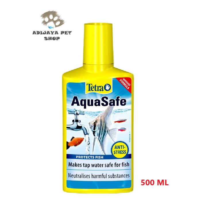 Jual Tetra Aquasafe 500 ml (cairan penetral dan penjernih air aquarium) | Shopee Indonesia