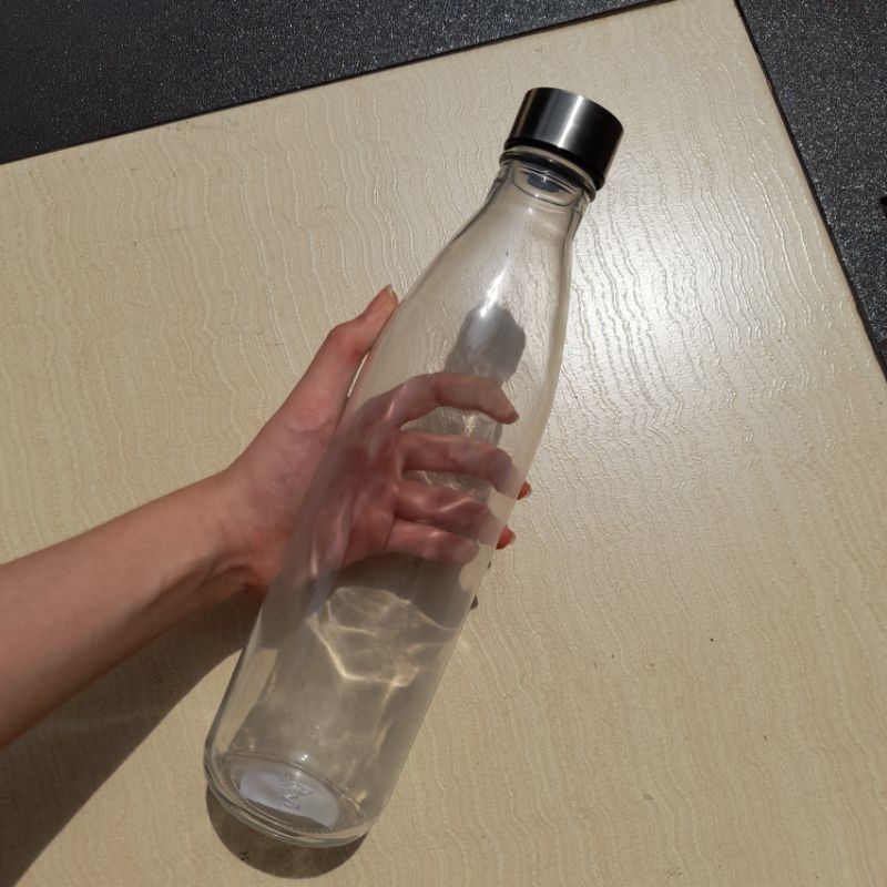 Jual BOTOL KACA 1 LITER botol kaca murah botol kantor botol minum murah ...