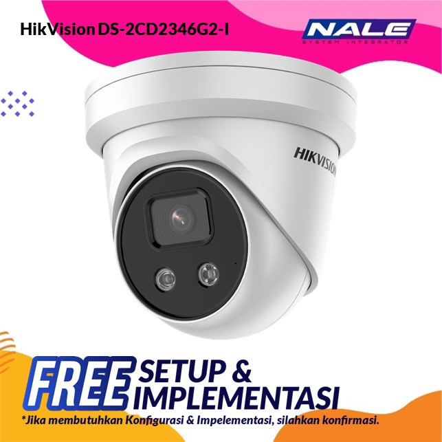 Jual HikVision 4 MP AcuSense Fixed Turret Network Camera (DS-2CD2346G2-I) | Shopee Indonesia