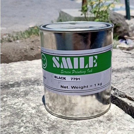 Jual [Black 7791] Tinta Cat Sablon Kertas SMILE PVC 1 kg | Shopee Indonesia