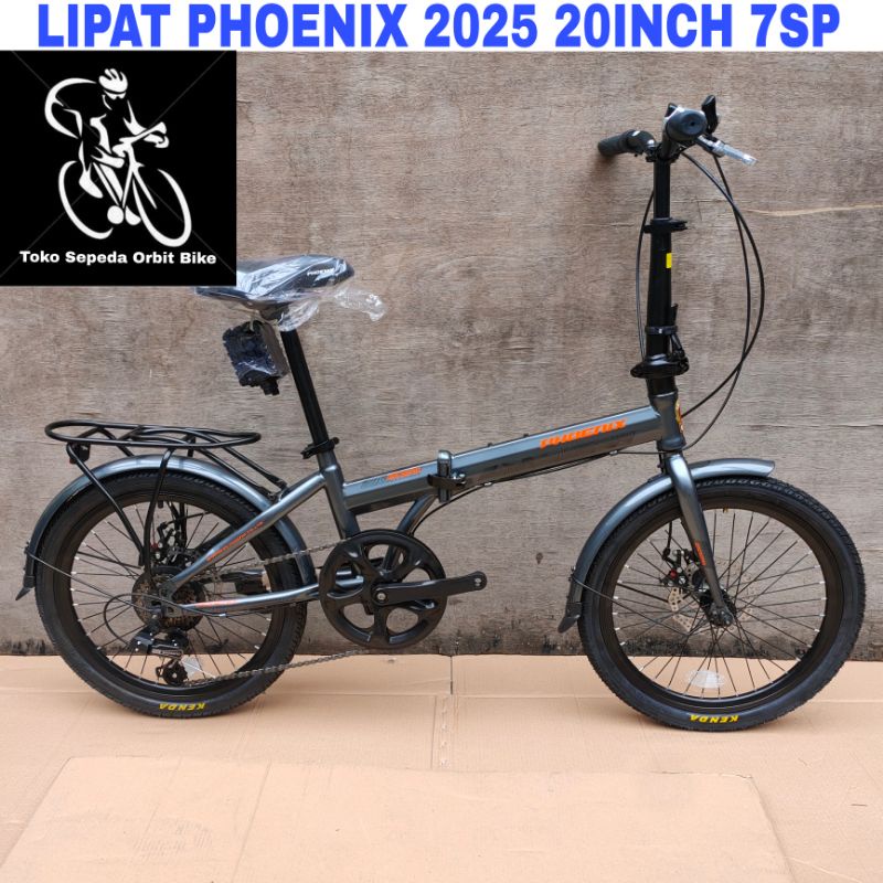 Jual Sepeda Lipat Phoenix 2025 DB 20Inch 7Sp Hi-ten stell | Shopee ...