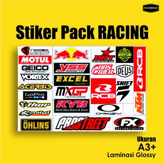 Jual STICKER BALAP / RACING STICKER SPONSOR STIKER PACK (Dapet 1 Pack ...