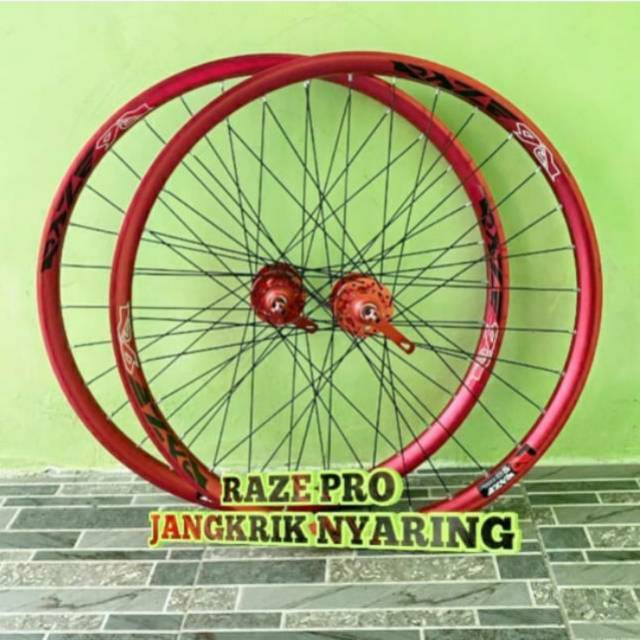 Jual velg raze 26 - wheelset raze 26 Rims Raze - Hub Raze 4bearing ...