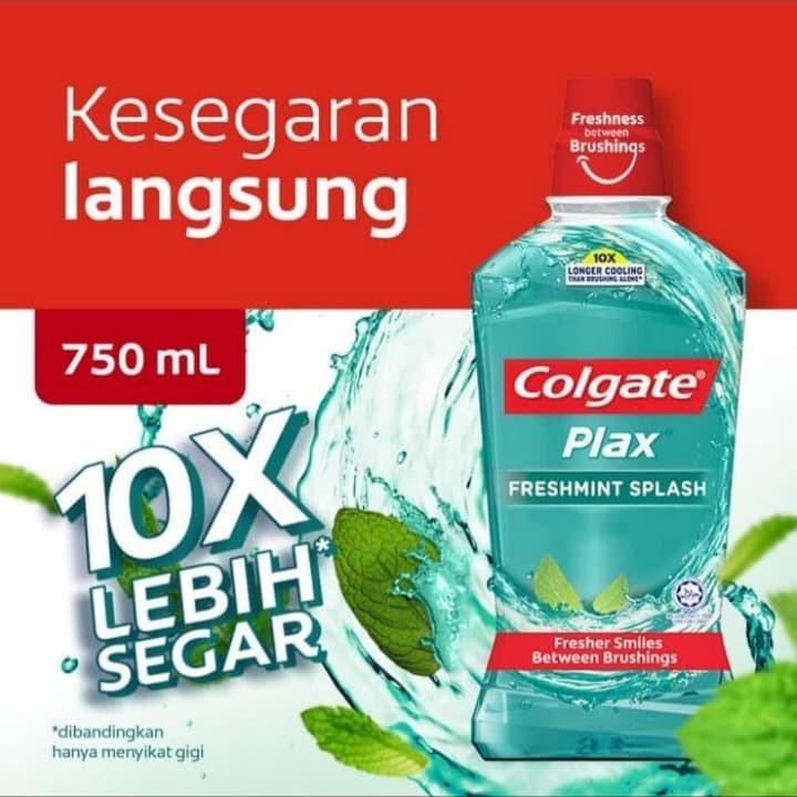 Jual Colgate Plax Freshmint Mouthwash 750ml | Shopee Indonesia