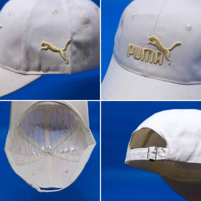 Jual endtbd0 Topi Puma Hitam Corak Logo Putih Topi Import Topi Korea ...