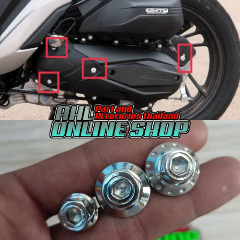 Jual baut probolt 2 kunci keongan/airduck/sensor spedo beat scoopy vario genio pcx stainless ...