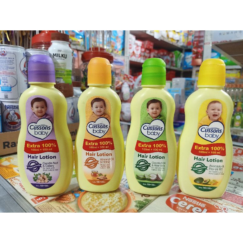 Jual Cussons Hair lotion bayi 50ml extra 50ml & 100ml extra 100ml ...