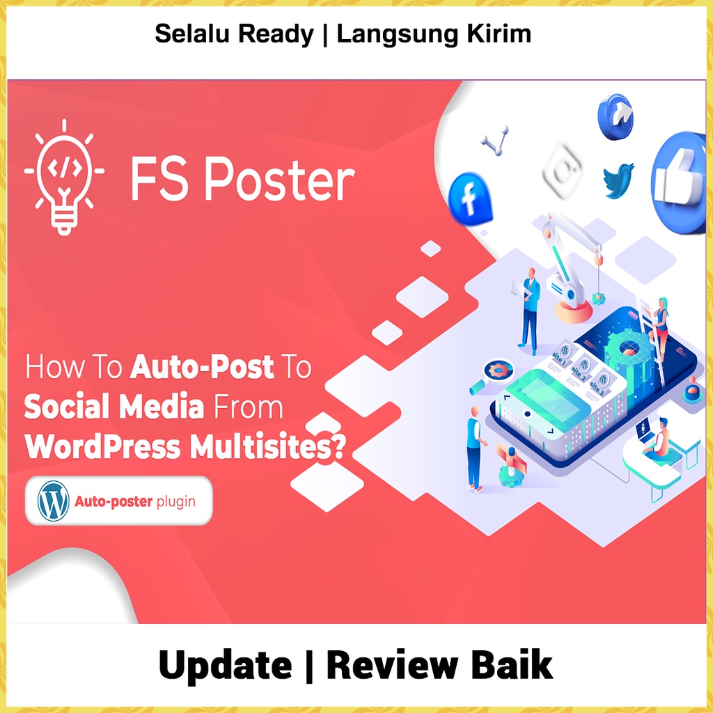 Jual FS Poster WordPress Social Auto Poster & Scheduler - Plugin Wordpress | Shopee Indonesia