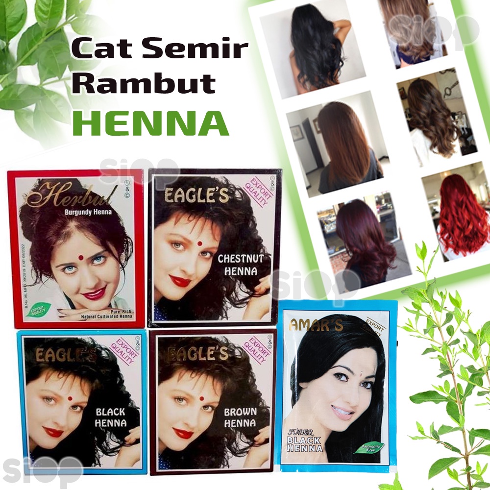 Jual Cat Semir Rambut Henna Hair Dyes [Saset] | Shopee Indonesia