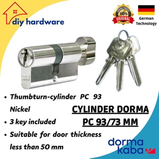 Jual Dorma Cylinder PC 93/71mm Thumbturn - Cylinder | Shopee Indonesia