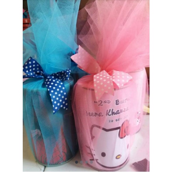 Jual Souvenir Celengan Kaleng Stiker Cocok Untuk Bingkisan Ultah-Aqiqah ...