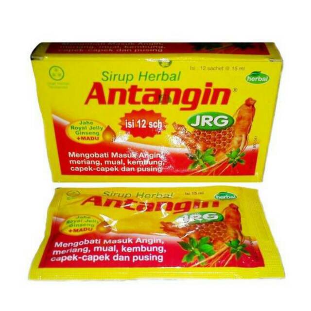 Jual Antangin JRG Sirup Herbal 15ml (12 sachet/box) Indonesia|Shopee ...