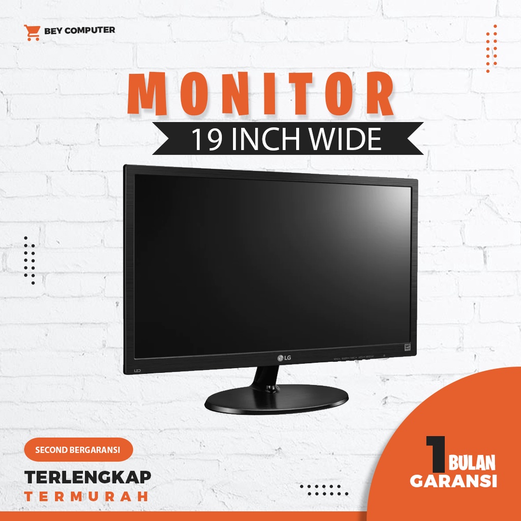 Jual Monitor LCD/LED 19 Inch Wide second bergaransi | Shopee Indonesia