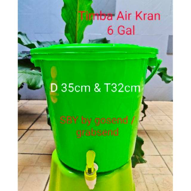 Jual Timba Air Kran dan Tutup / Padasan / Tempat Cuci Tangan/ Gentong ...