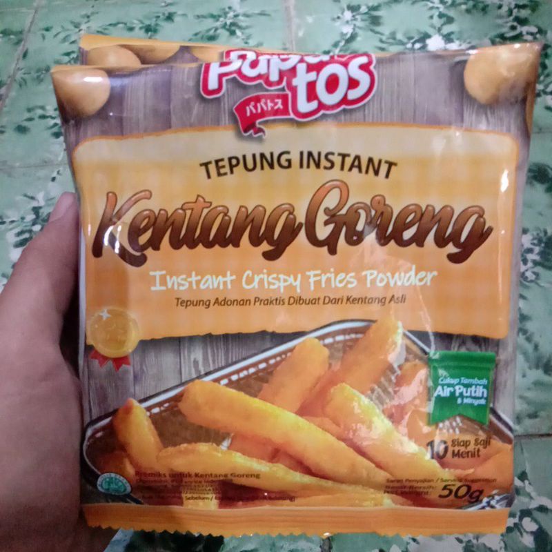 Jual tepung instan kentang goreng/ tepung kentang MEREK PAPATOS 50gr ...