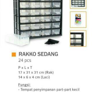 Jual Rako rak komponen elektronik ada 3 varian 12, 24 dan 30 laci ...
