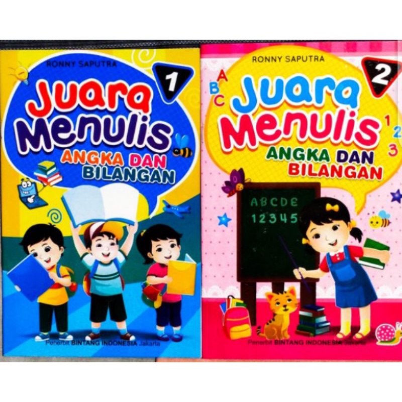 Jual Buku Belajar TK PAUD | Juara Menulis Angka dan Bilangan satuan ...