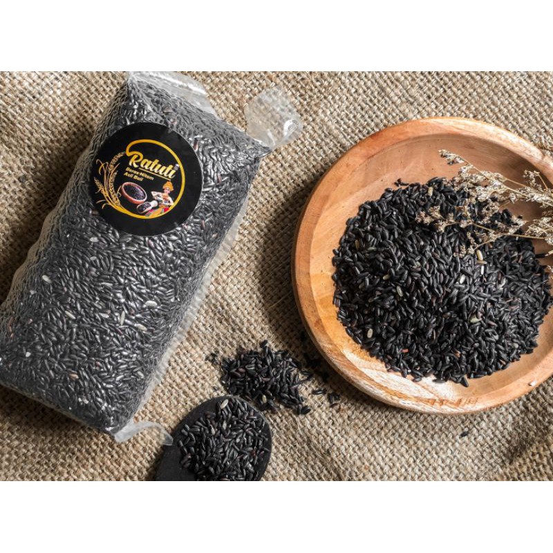 Beras Hitam Ratuti Beras Bali (1kg packing vacum) | Shopee Indonesia