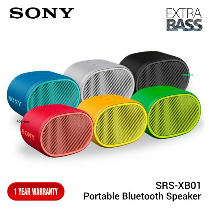 Jual SONY SRS-XB01 Extra Bass Portable Bluetooth Speaker IPX5.2 Black ...
