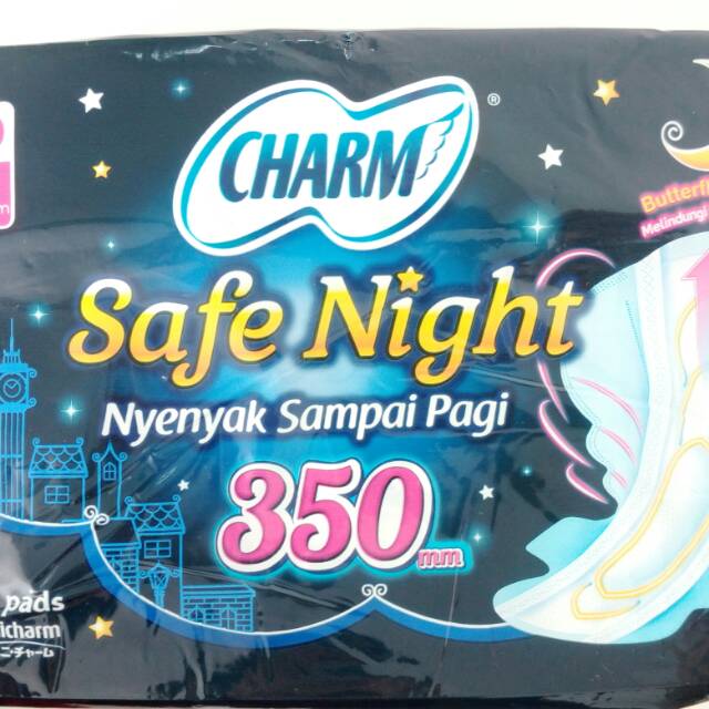 Pembalut CHARM Safe Night 35 cm 18 pads | Shopee Indonesia