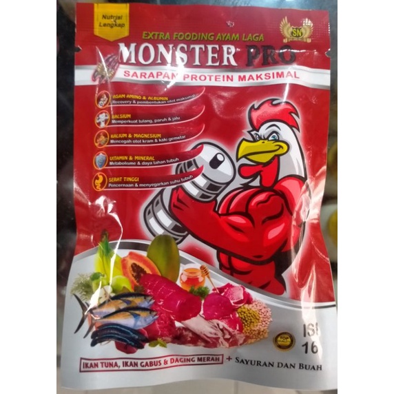 Jual Monster Pro Protein Sarapan Ayam Petarung / Strong | Shopee Indonesia
