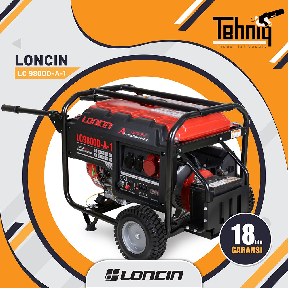 Jual Generator Genset Listrik LONCIN LC 9800D-A-1 3 Phase Premium 7500 ...