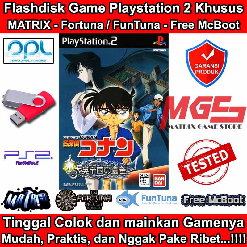 Jual Flashdisk Game PS2 PS 2 Detective Conan - Legacy of the British ...