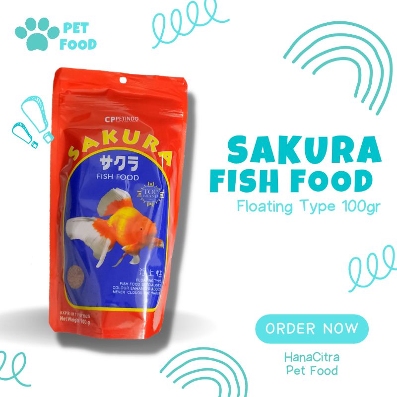 Jual Sakura Makanan Ikan Spesialis 100gr / Sakura Spesialis Fish Food ...