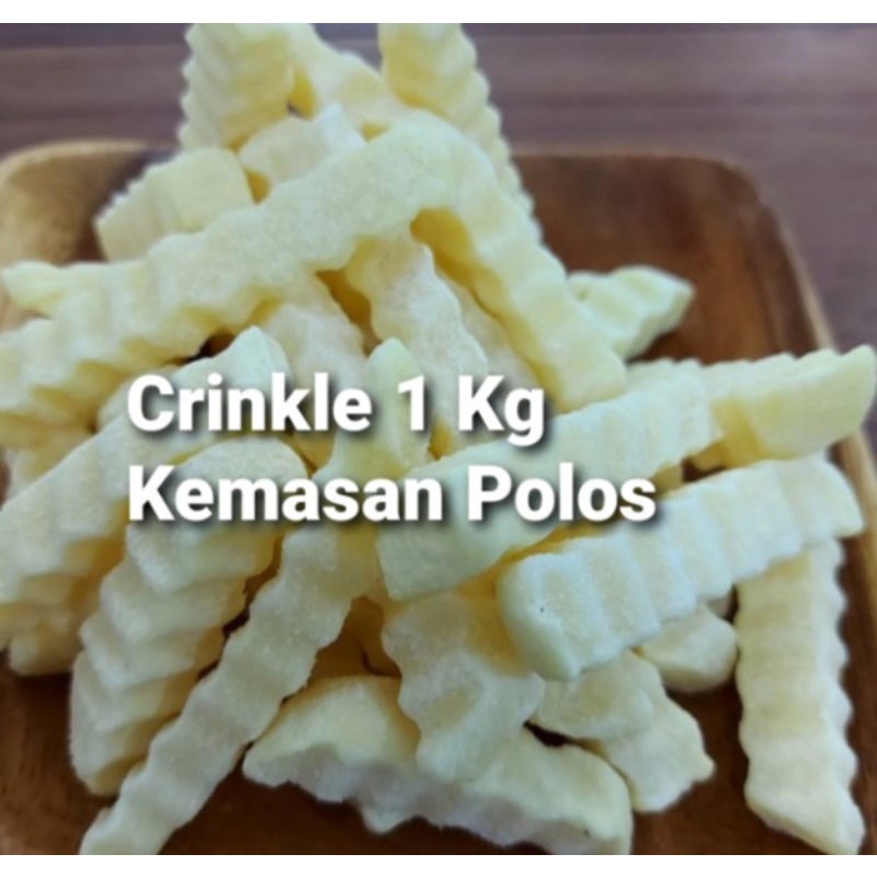 Jual KENTANG GORENG CRINKLE CUT 1KG polos | Shopee Indonesia