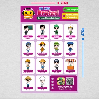 Jual POSTER BELAJAR PROFESI / MACAM-MACAM PEKERJAAN | Shopee Indonesia