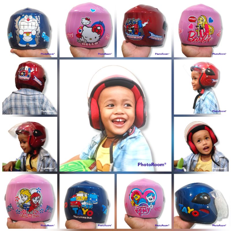 Jual Helm Anak SNI Karakter Kartun Lucu PALING MURAH 2 - 5 Tahun ...