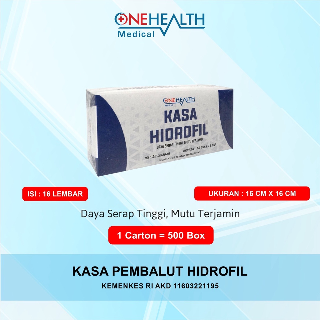 Jual ONEHEALTH - Kasa Steril 16x16 isi 16 pcs - Kasa Hydrofil Onehealth ...