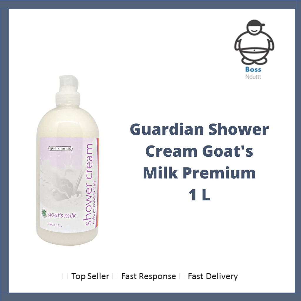 Jual Guardian Sabun Mandi Cair Goats Milk Shower Cream Premium 1L 1 L ...