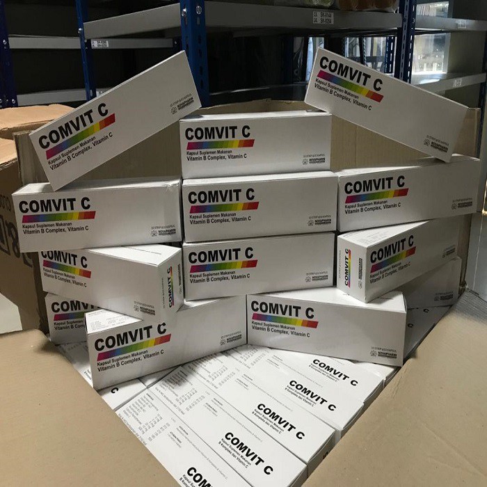 Jual (READY STOCK) Comvit C 500mg + B Complex / Vitamin C - 1 Box isi ...