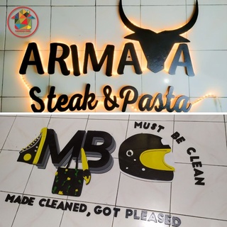 Jual Logo Kayu / Custom Logo Toko / Tulisan Kayu / Hiasan Dinding ...