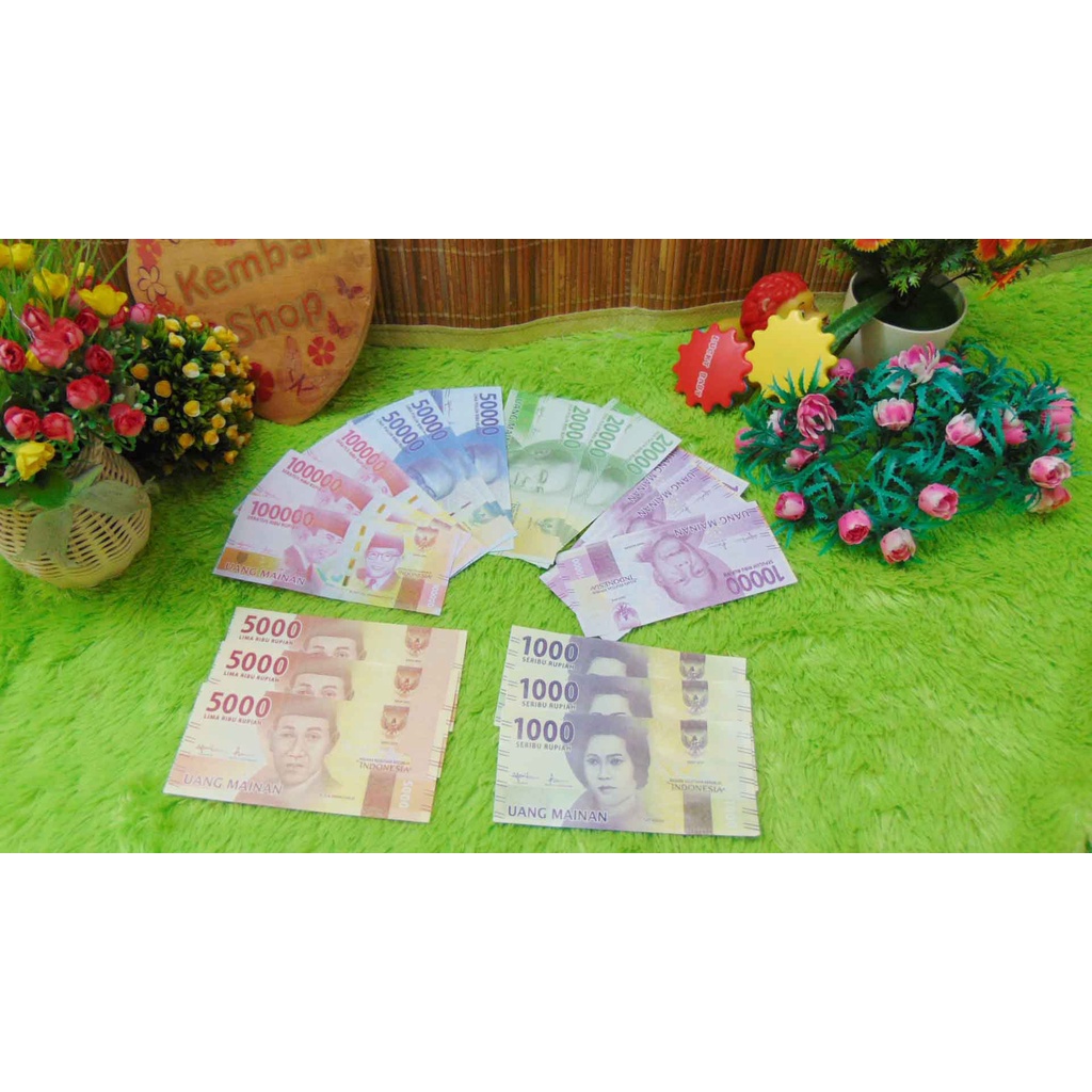 Jual RP Paket Lengkap Mainan Uang-uangan Duit-Duitan | Shopee Indonesia