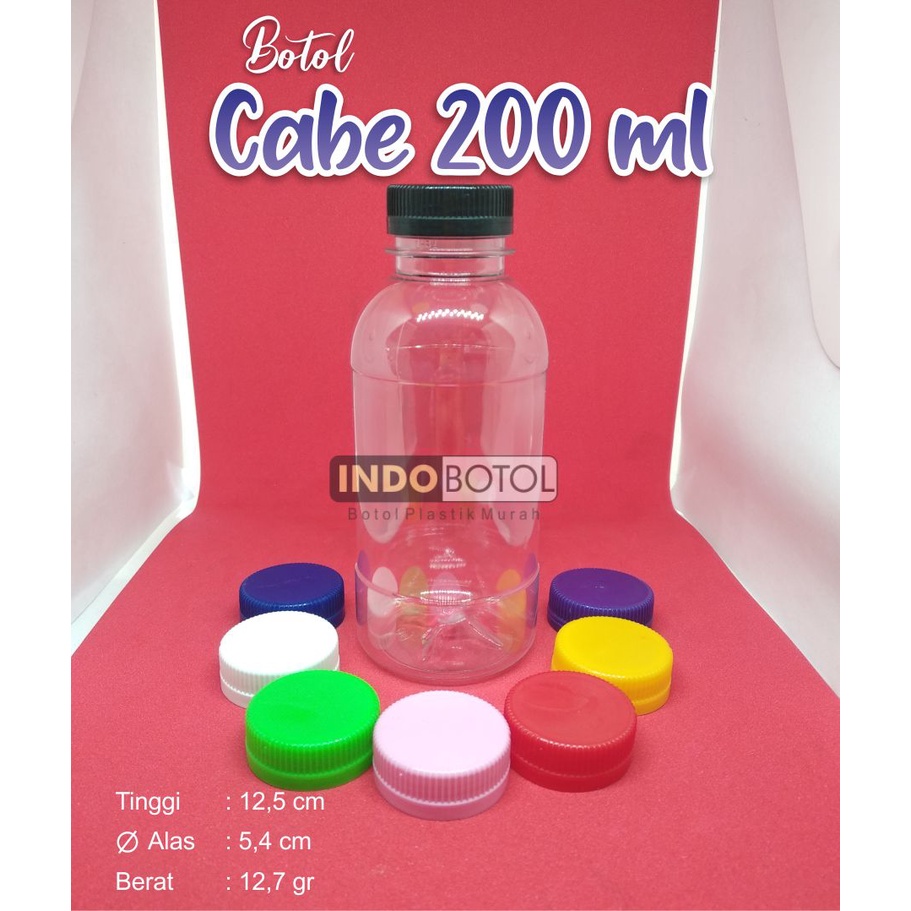 Jual Botol Cabe 200 ml per ball isi 100 pc | Shopee Indonesia