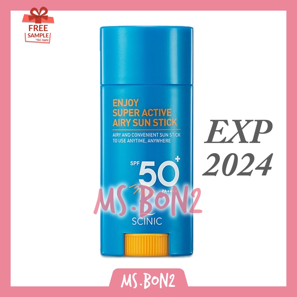Jual SCINIC Enjoy Super Active Airy Sun Stick SPF50+ PA++++ 15g ...