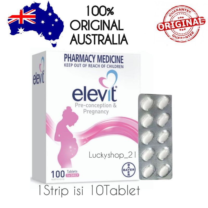 Jual Elevit 100tablet/ Elevit with iodine 100tablet vitamin kehamilan ...