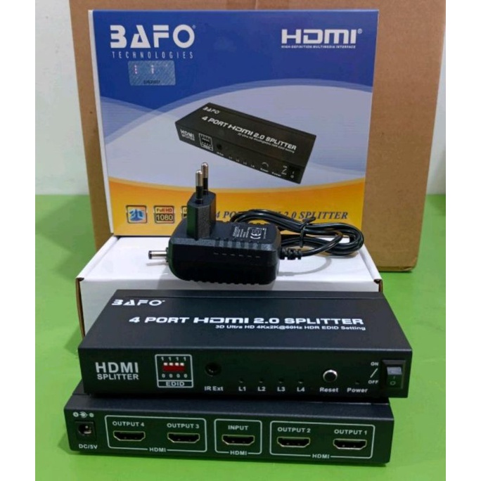 Jual BAFO Hdmi Splitter 4 port | Shopee Indonesia Jual BAFO Hdmi Splitter 4 port | Shopee Indonesia