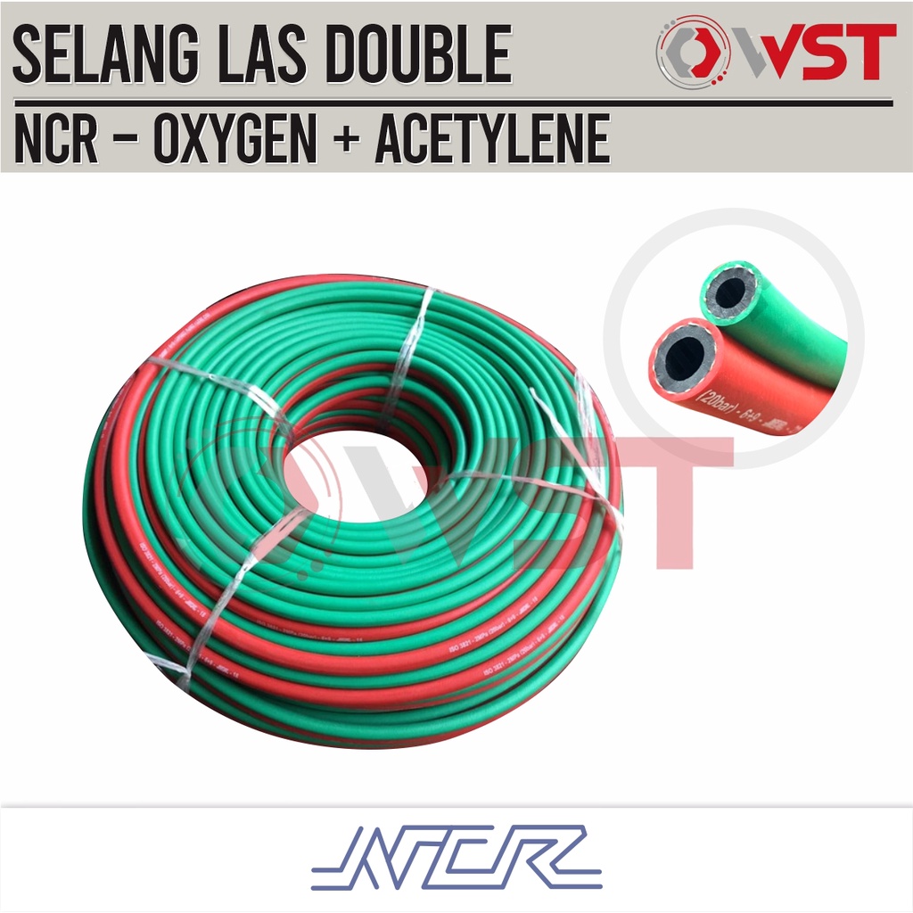 Jual NCR Selang Las Double Oxygen Acetylene / Selang Blander Acy Oxy ...