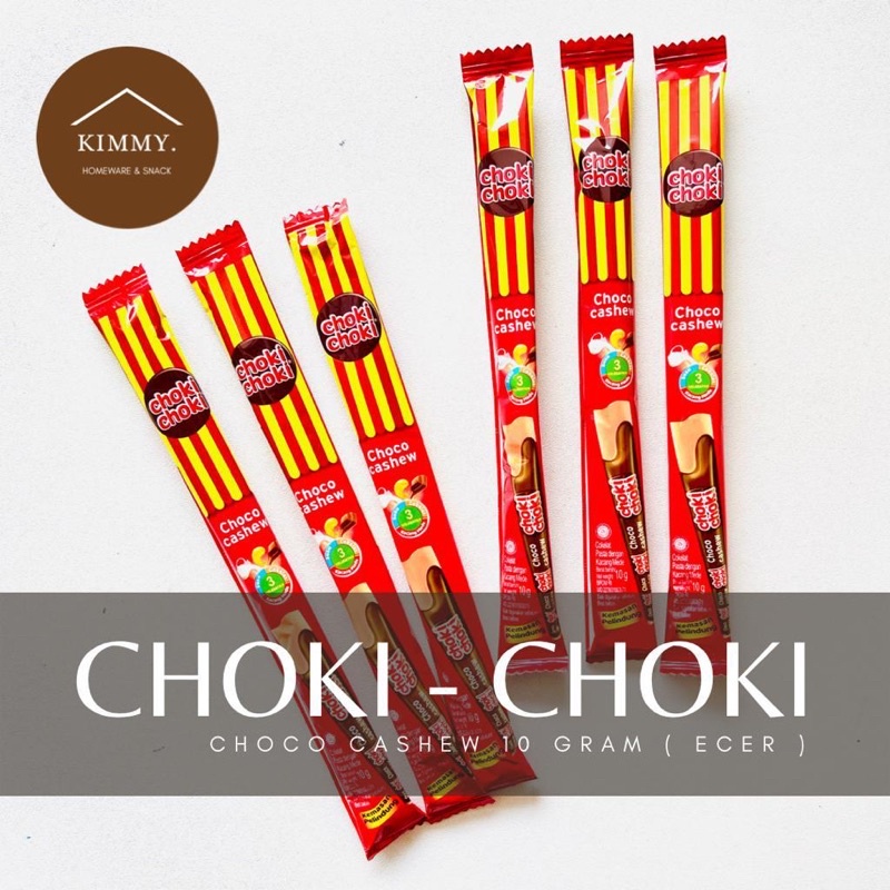 Jual CHOKI CHOKI CHOCO CASHEW 10 GRAM ECER / CHOKI-CHOKI COKELAT PASTA ...