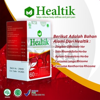 Jual HEALTIK OBAT HERBAL 100% ASAM URAT PEGAL LINU NYERI SENDI REMATIK ...