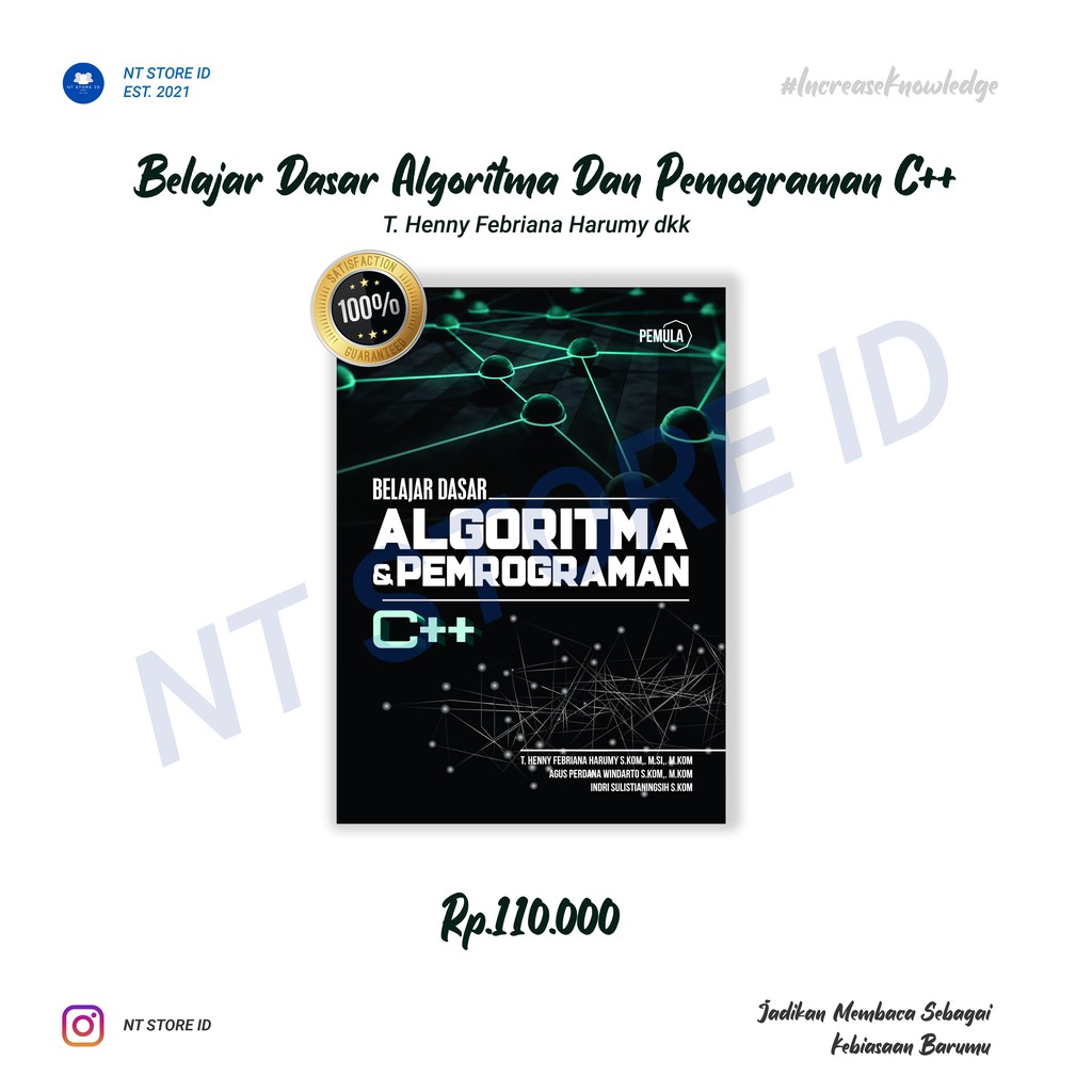 Jual Buku Belajar Dasar Algoritma Dan Pemograman C++ | Shopee Indonesia