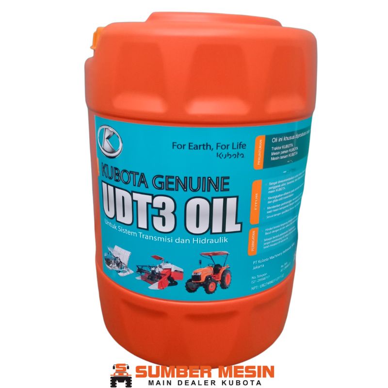 Jual Oli Gardan Oli Udt Combine Harvester/Traktor/SPW Kubota Oli UDT3 ...