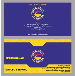 Jual (FULL CUSTOM) AMPLOP PERSEMBAHAN GEREJA FREE DESIGN | Shopee Indonesia