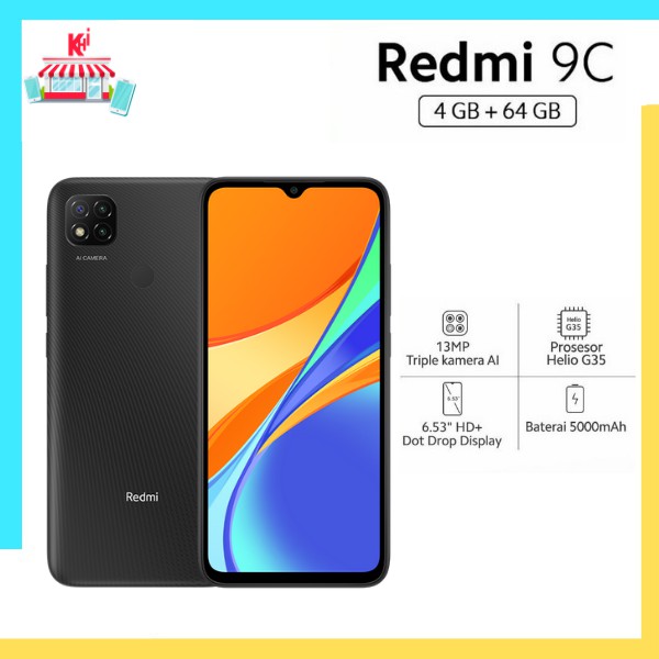 Jual Xiaomi Redmi 9C RAM 4/64GB Garansi Resmi Handphone Android ...