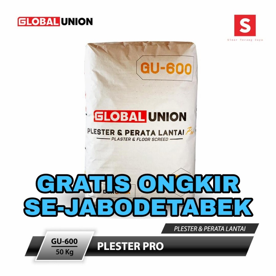 Jual Semen Mortar GU 600 Instan Plester Perata Dinding dan Lantai 50 Kg ...