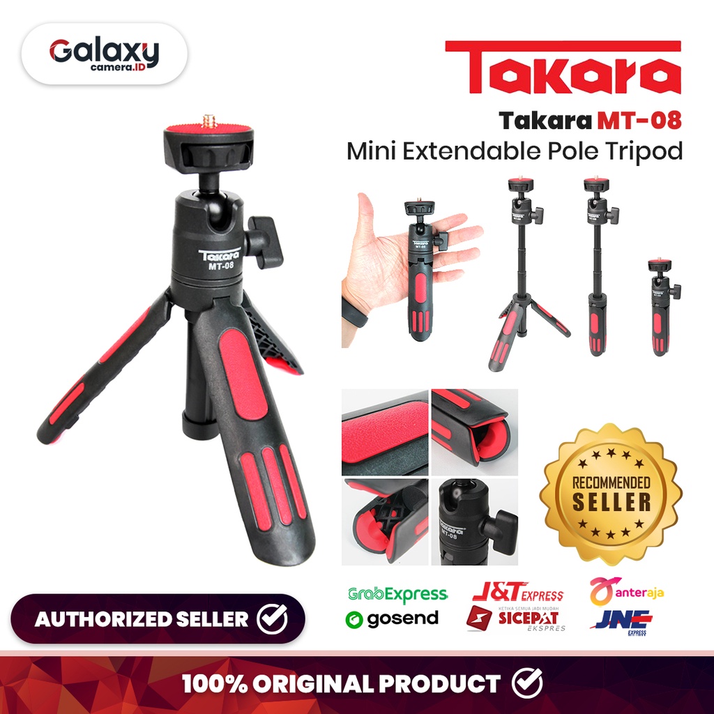 Jual Takara MT-08 Extendable Mini Tripod | Shopee Indonesia